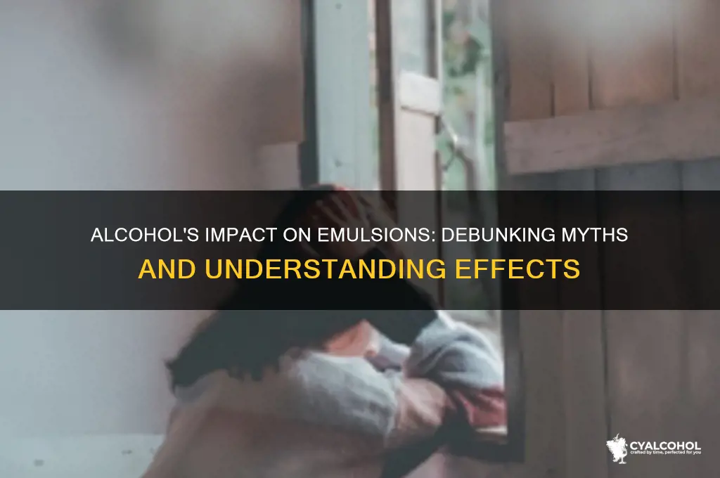 Alcohol's Impact On Emulsions: Debunking Myths And Understanding ...
