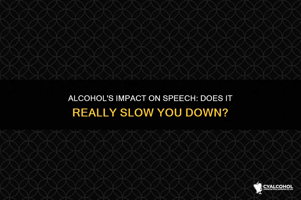 Alcohol's Impact On Speech: Does It Really Slow You Down? | CyAlcohol