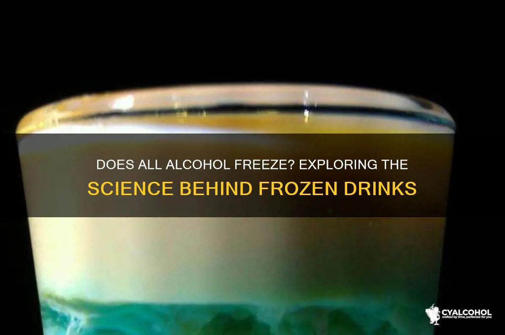 Does All Alcohol Freeze? Exploring The Science Behind Frozen Drinks ...