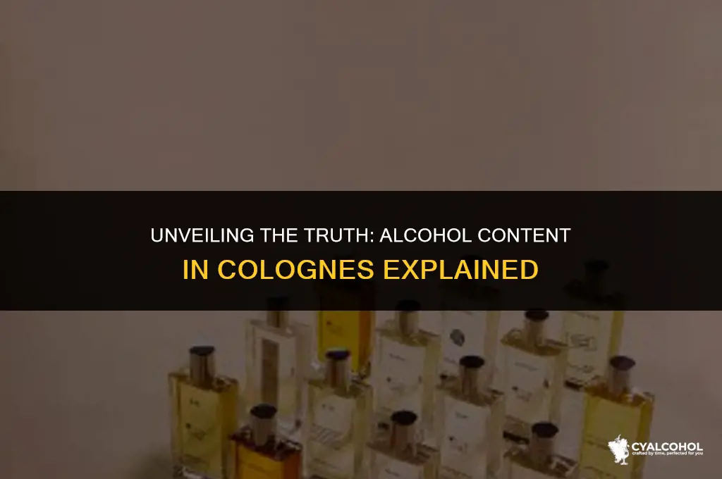 Unveiling The Truth: Alcohol Content In Colognes Explained | CyAlcohol