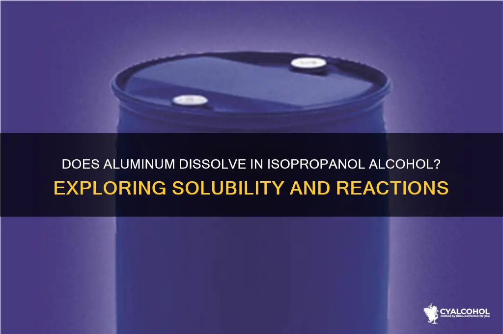 Does Aluminum Dissolve In Isopropanol Alcohol? Exploring Solubility And ...