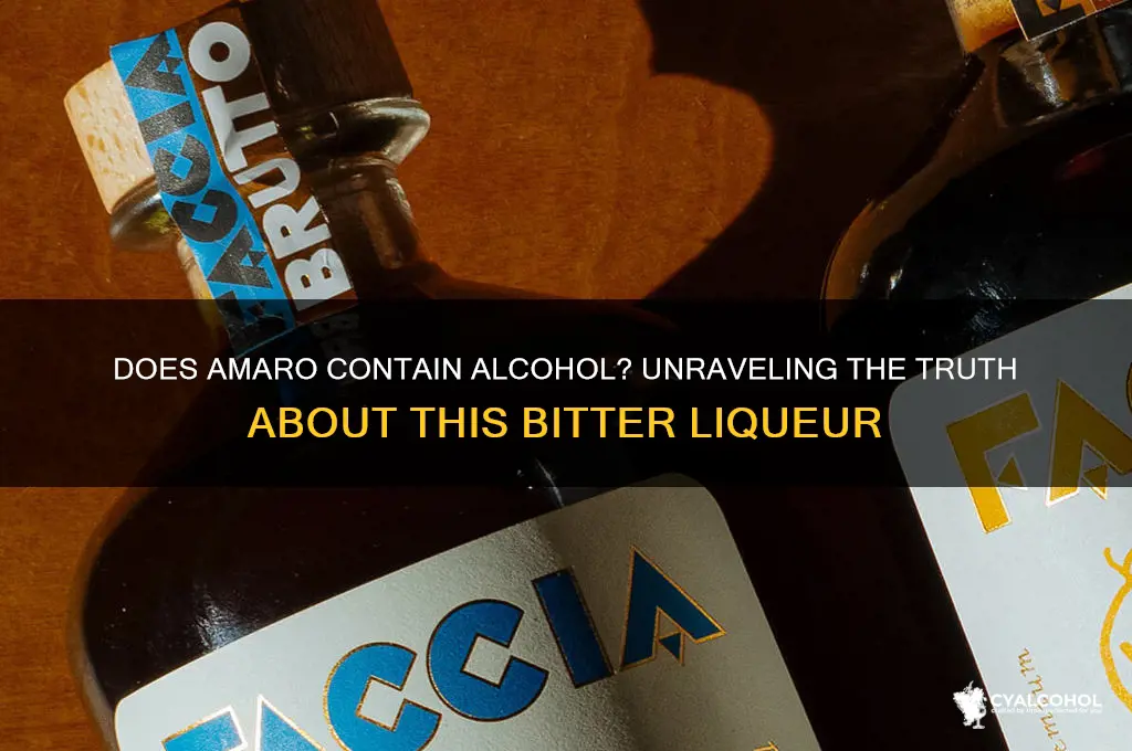 Does Amaro Contain Alcohol? Unraveling The Truth About This Bitter ...
