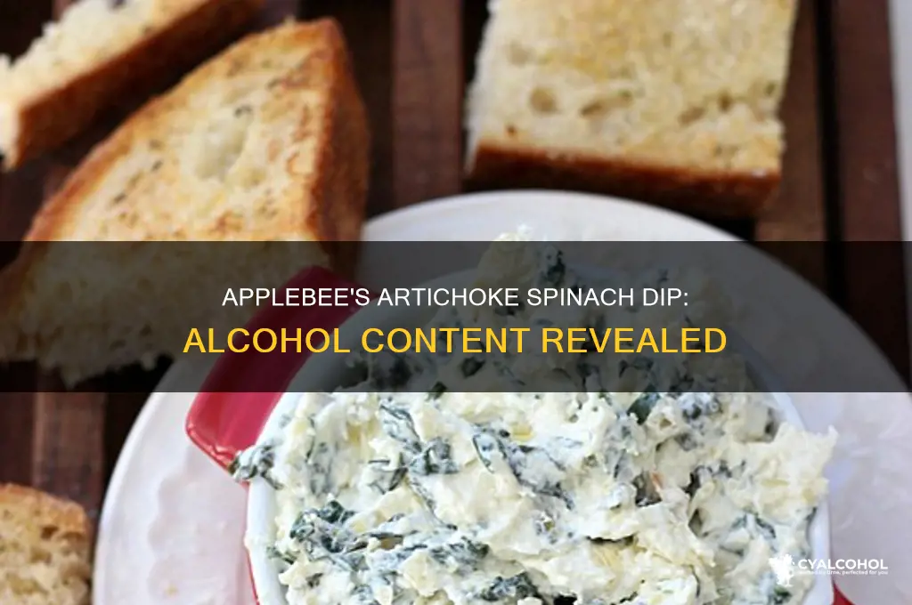 Applebee's Artichoke Spinach Dip: Alcohol Content Revealed | CyAlcohol