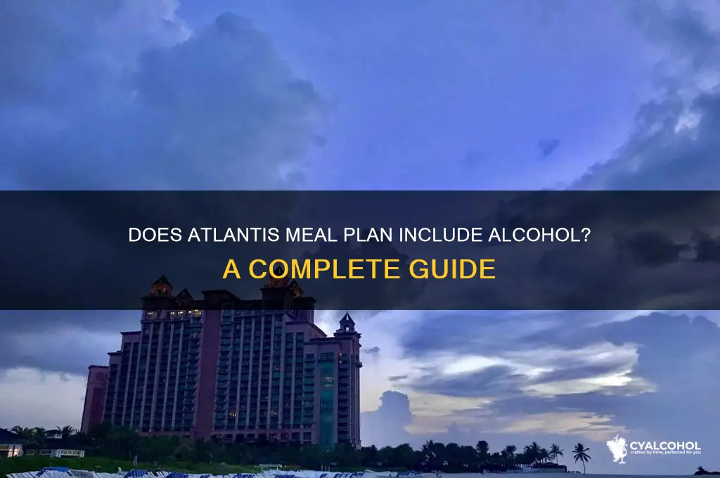 Does Atlantis Meal Plan Include Alcohol? A Complete Guide | CyAlcohol