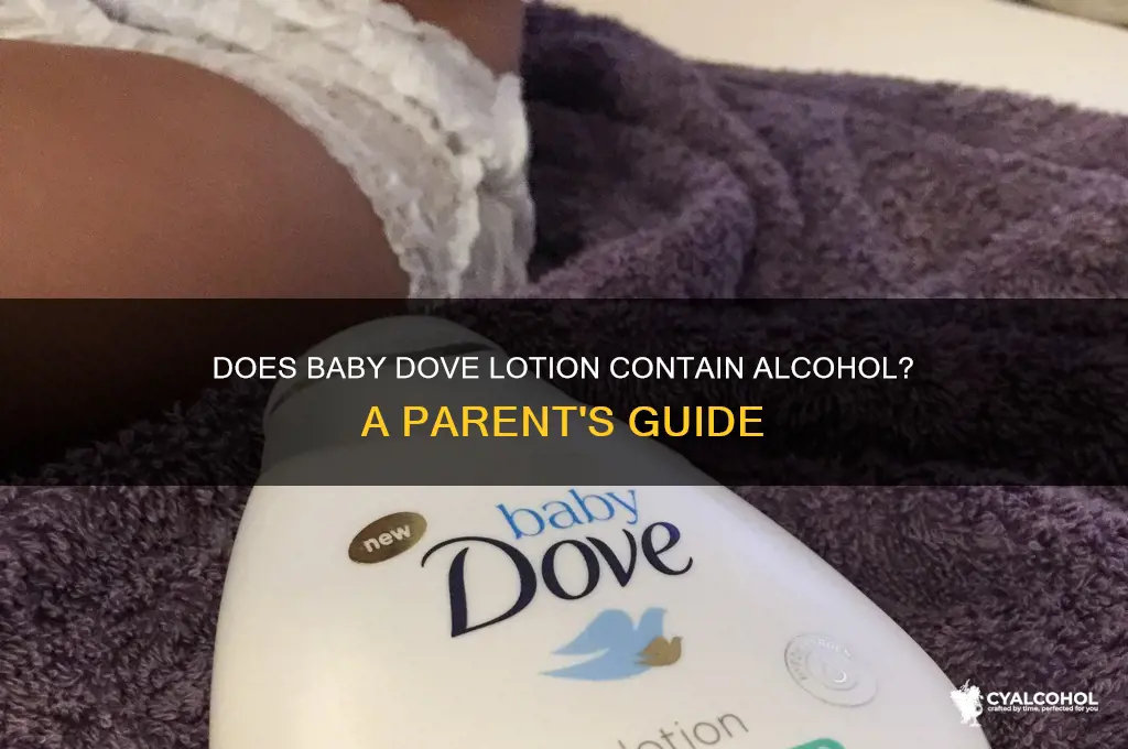 Does Baby Dove Lotion Contain Alcohol? A Parent's Guide | CyAlcohol