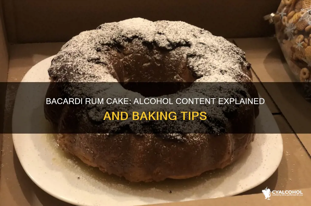 Bacardi Rum Cake: Alcohol Content Explained And Baking Tips | CyAlcohol