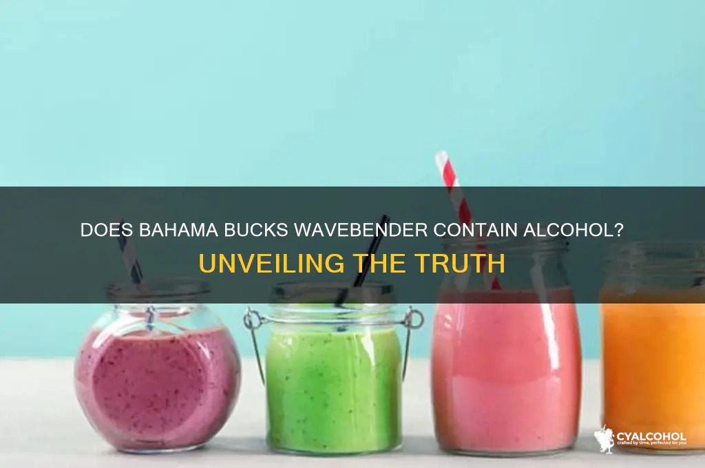 Does Bahama Bucks Wavebender Contain Alcohol? Unveiling The Truth ...