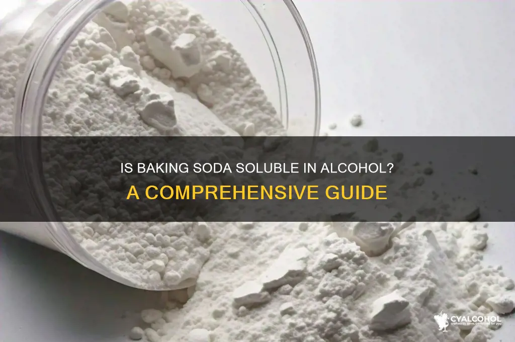 Is Baking Soda Soluble In Alcohol? A Comprehensive Guide | CyAlcohol