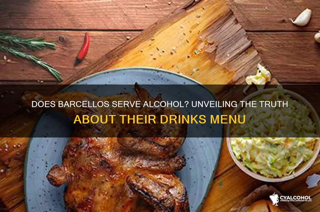 Does Barcellos Serve Alcohol? Unveiling The Truth About Their Drinks ...