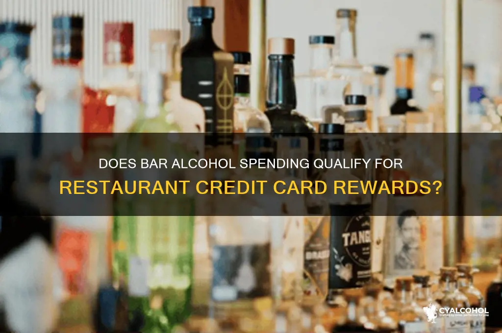 Does Bar Alcohol Spending Qualify For Restaurant Credit Card Rewards ...