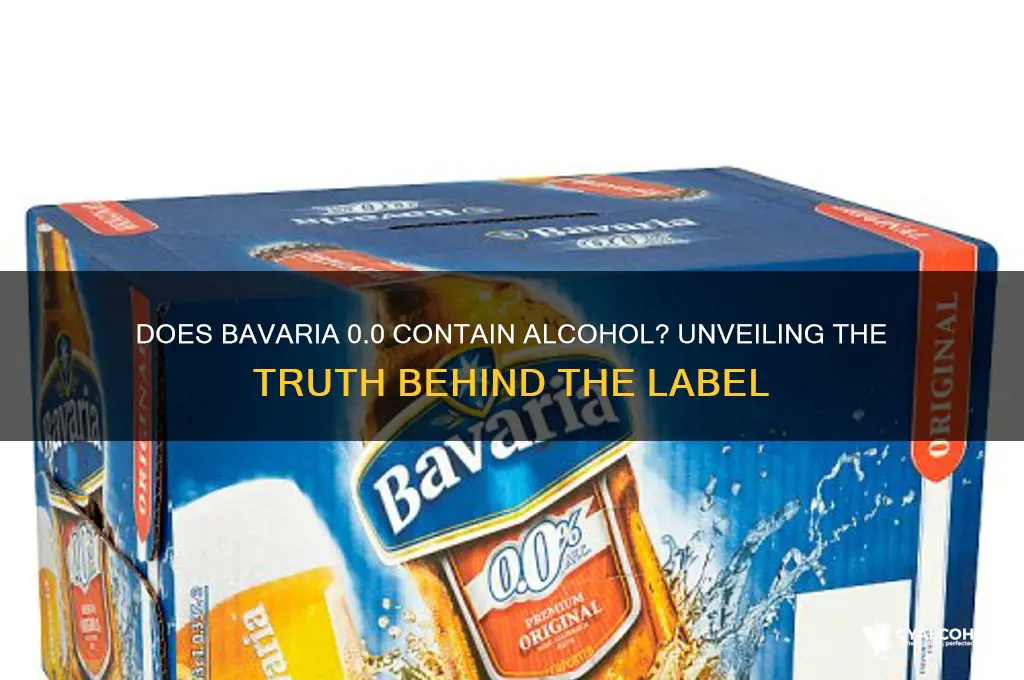 Does Bavaria 0.0 Contain Alcohol? Unveiling The Truth Behind The Label ...