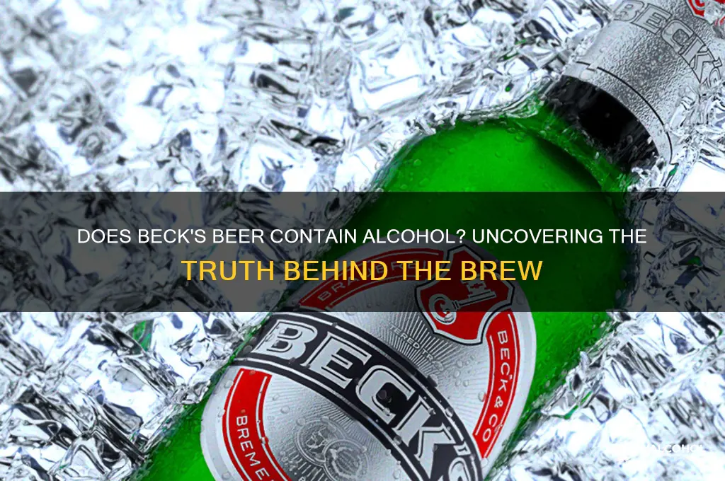 Does Beck's Beer Contain Alcohol? Uncovering The Truth Behind The Brew ...