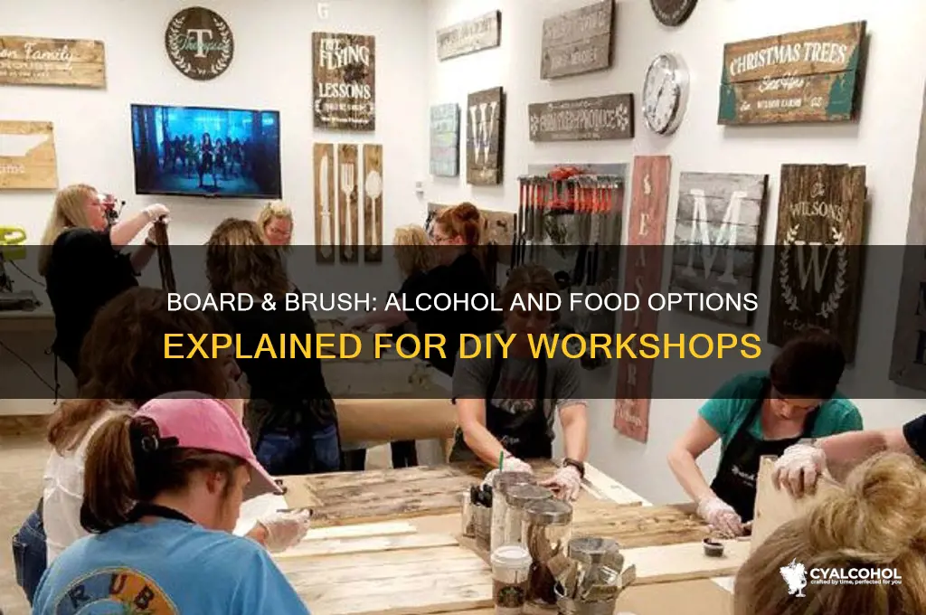 Board & Brush: Alcohol And Food Options Explained For Diy Workshops ...
