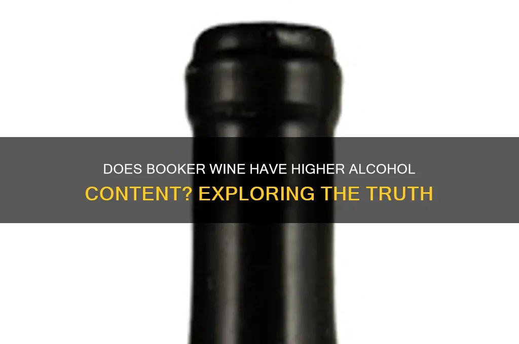 Does Booker Wine Have Higher Alcohol Content? Exploring The Truth ...