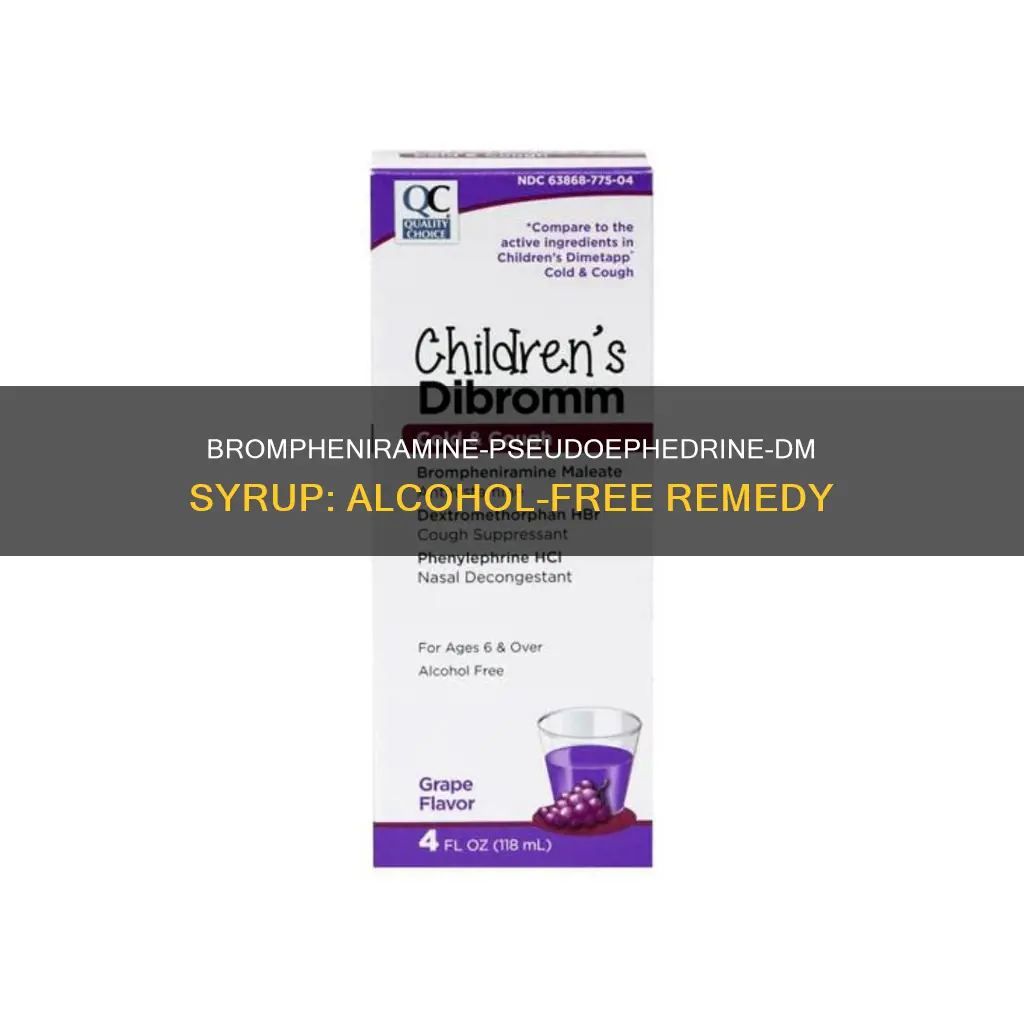 Brompheniramine-Pseudoephedrine-Dm Syrup: Alcohol-Free Remedy | CyAlcohol