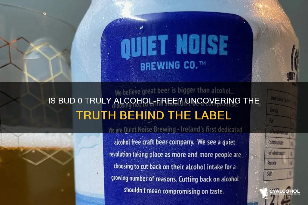 Is Bud 0 Truly Alcohol-Free? Uncovering The Truth Behind The Label ...
