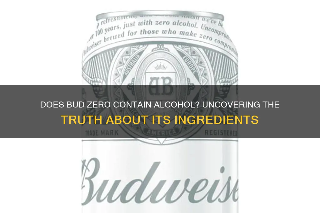 Does Bud Zero Contain Alcohol? Uncovering The Truth About Its ...