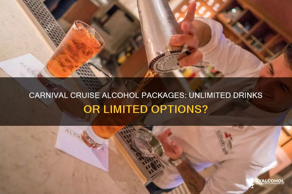 Carnival Cruise Alcohol Packages: Unlimited Drinks Or Limited Options ...