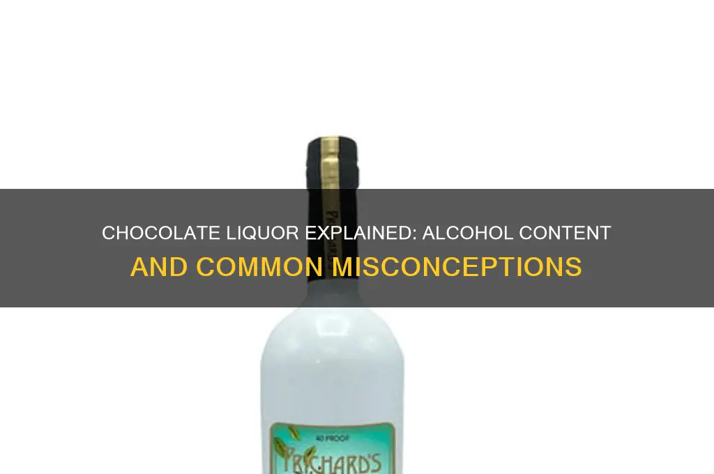 Chocolate Liquor Explained: Alcohol Content And Common Misconceptions ...