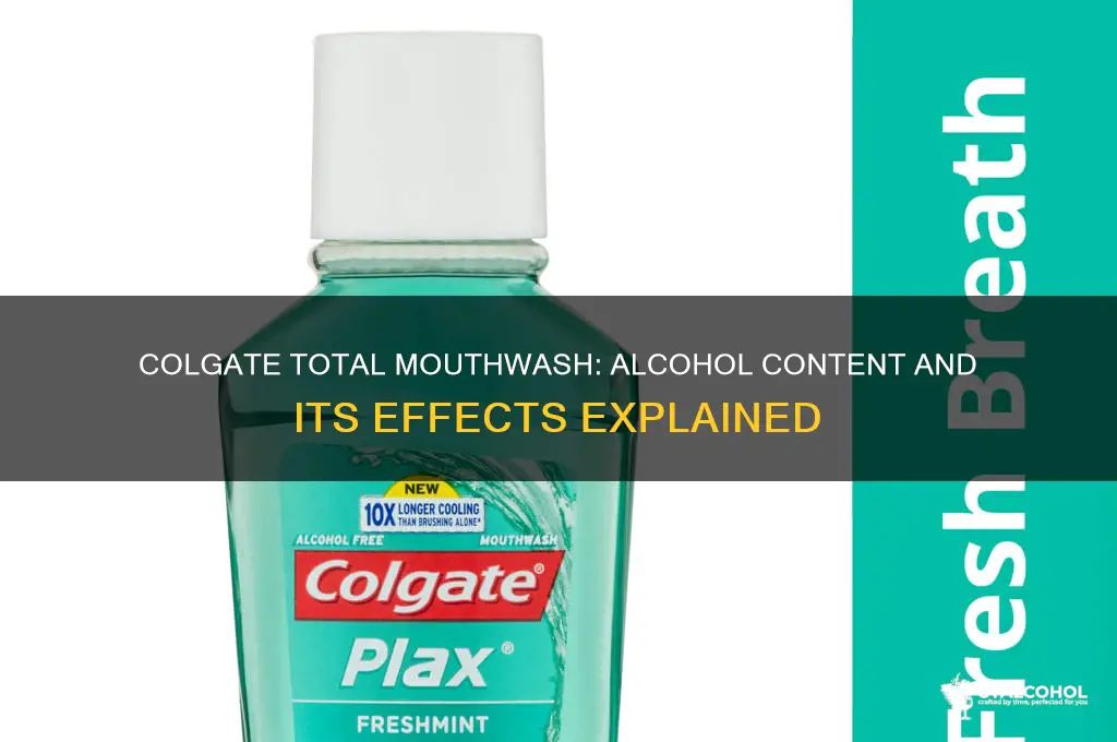 Colgate Total Mouthwash: Alcohol Content And Its Effects Explained ...