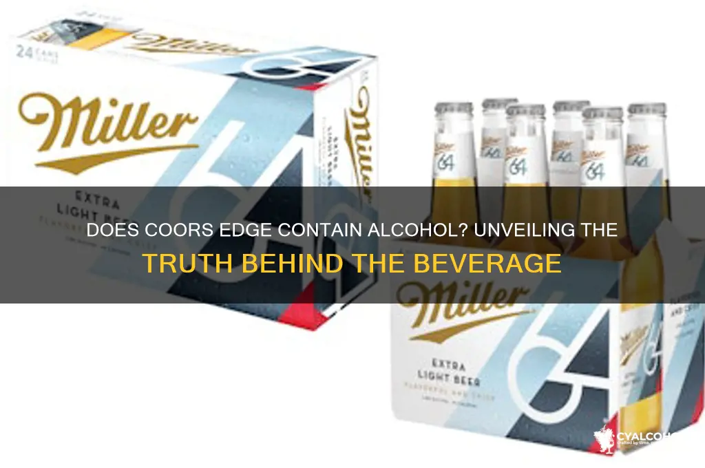 Does Coors Edge Contain Alcohol? Unveiling The Truth Behind The ...