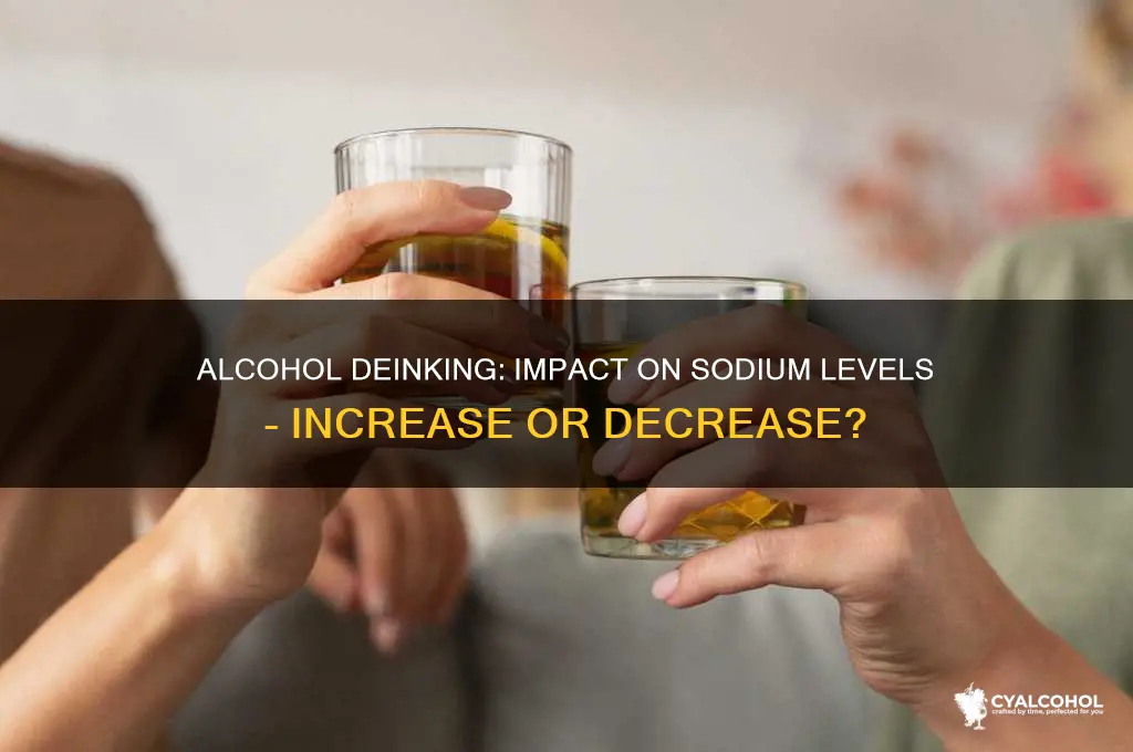 Alcohol Deinking: Impact On Sodium Levels - Increase Or Decrease ...