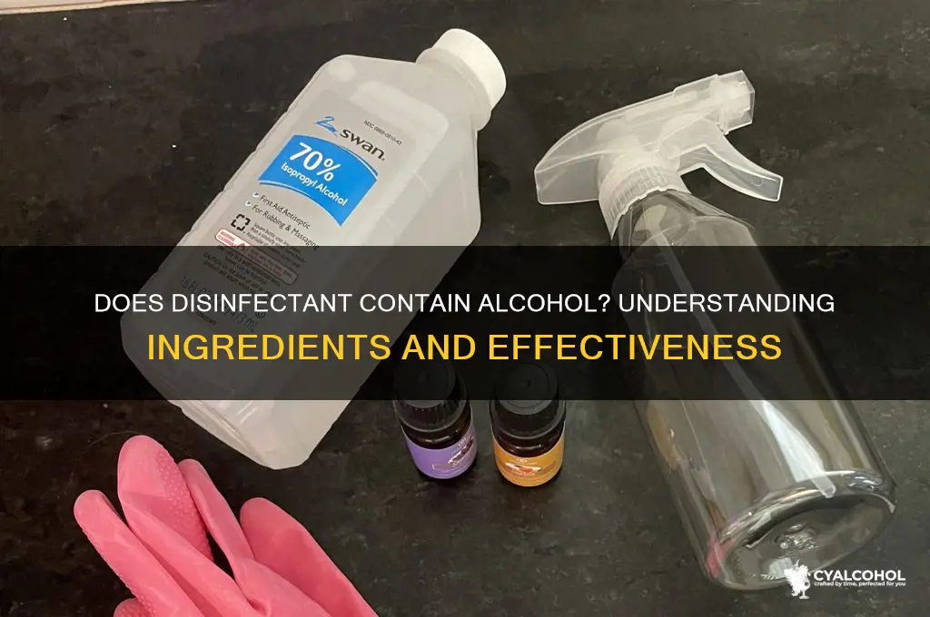 Does Disinfectant Contain Alcohol? Understanding Ingredients And ...