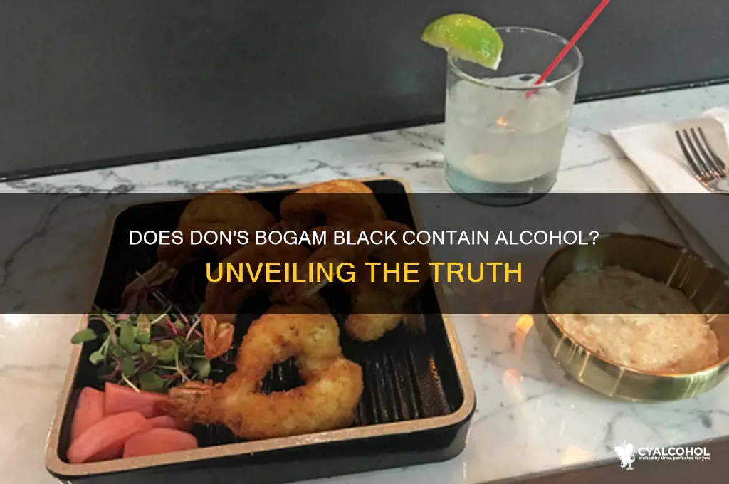Does Don's Bogam Black Contain Alcohol? Unveiling The Truth | CyAlcohol