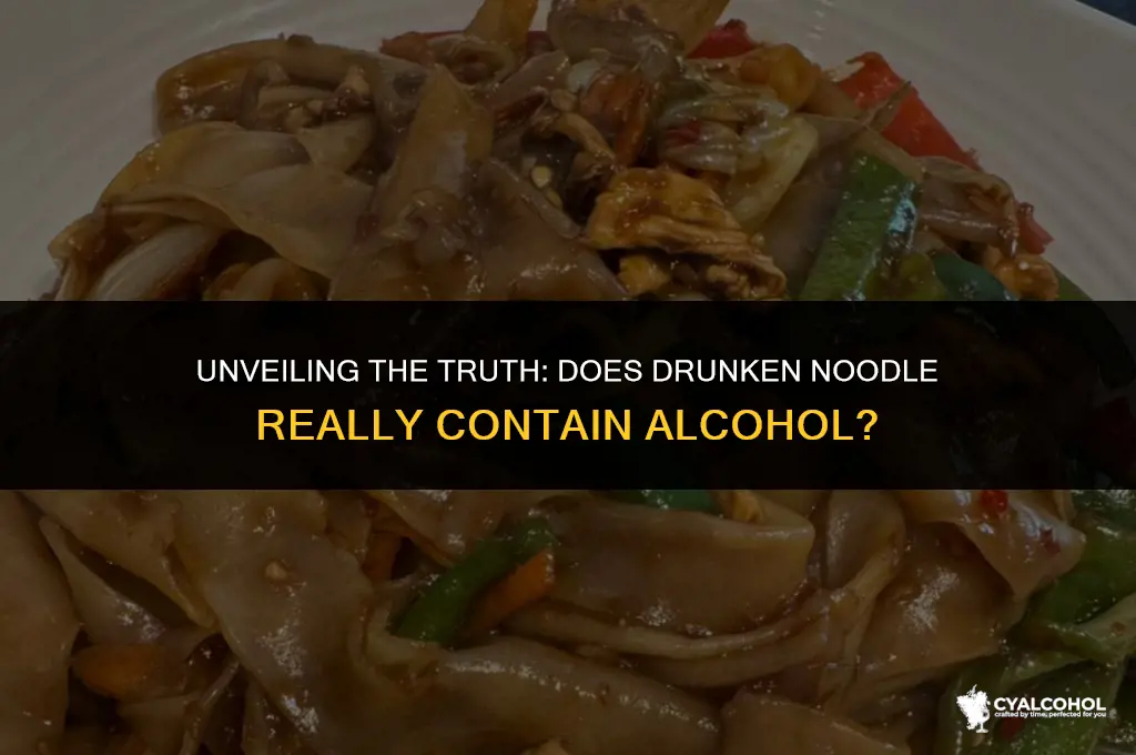 Unveiling The Truth: Does Drunken Noodle Really Contain Alcohol ...