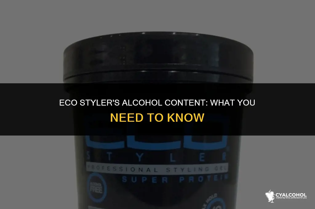 Eco Styler's Alcohol Content: What You Need To Know | CyAlcohol
