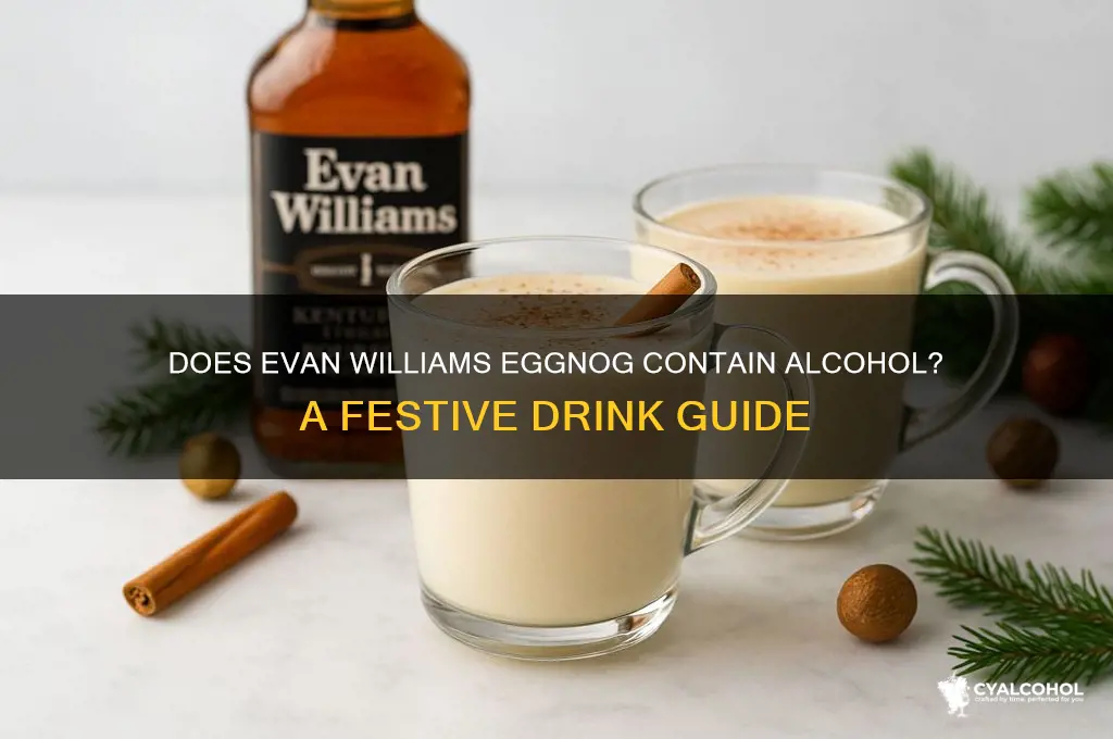 Does Evan Williams Eggnog Contain Alcohol? A Festive Drink Guide ...