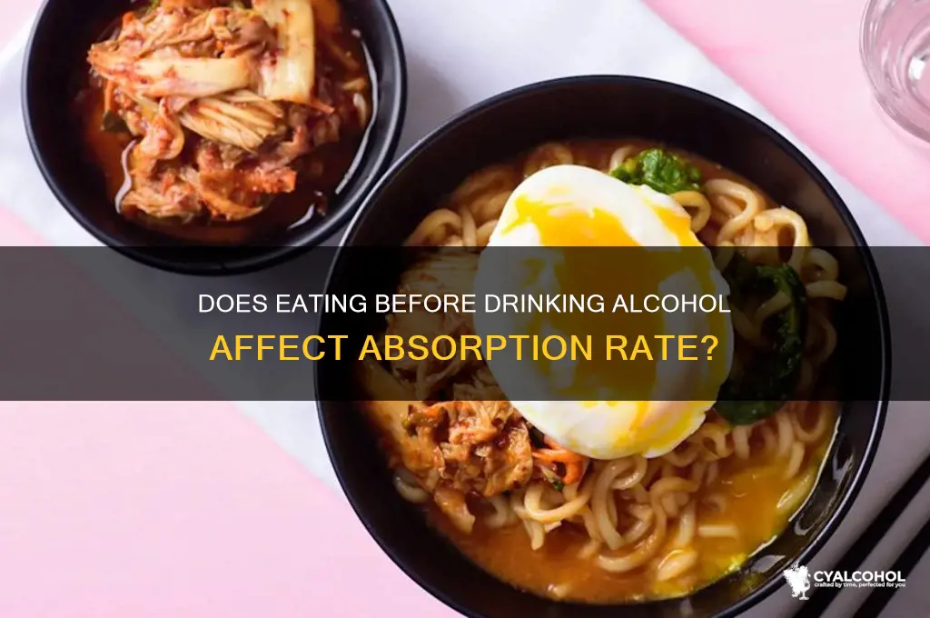 Does Eating Before Drinking Alcohol Affect Absorption Rate? | CyAlcohol