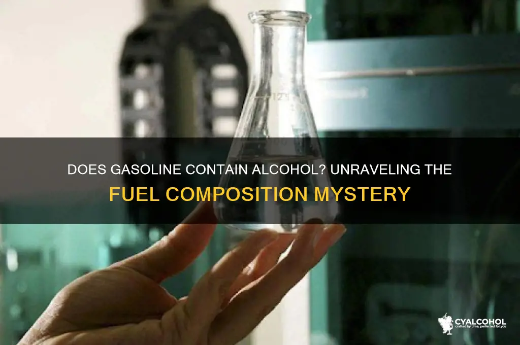 Does Gasoline Contain Alcohol? Unraveling The Fuel Composition Mystery ...