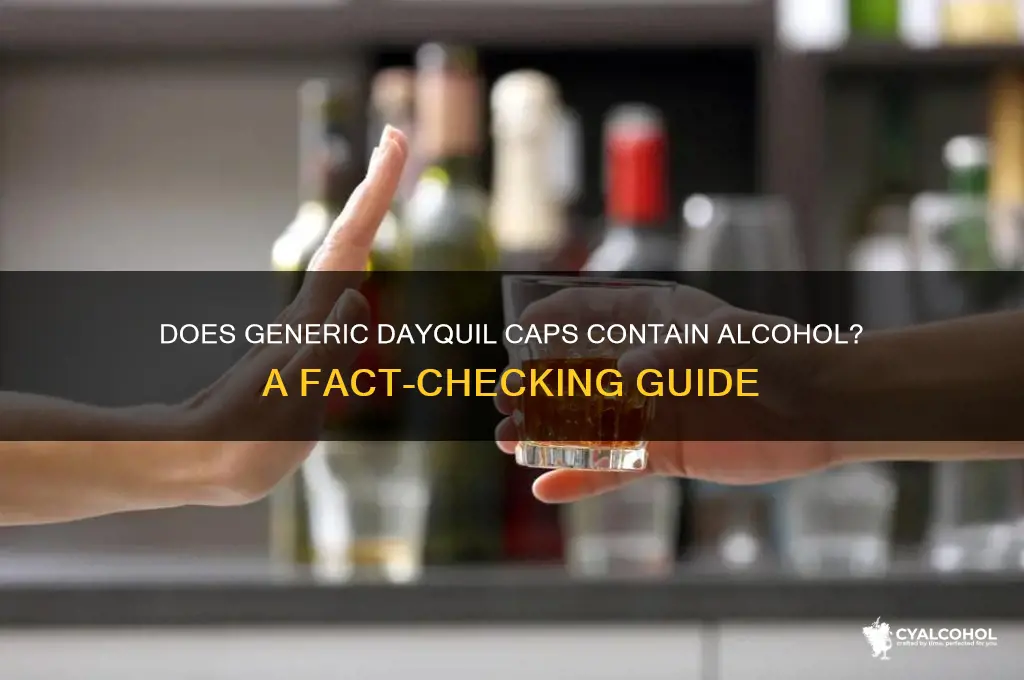 Does Generic Dayquil Caps Contain Alcohol? A Fact-Checking Guide ...