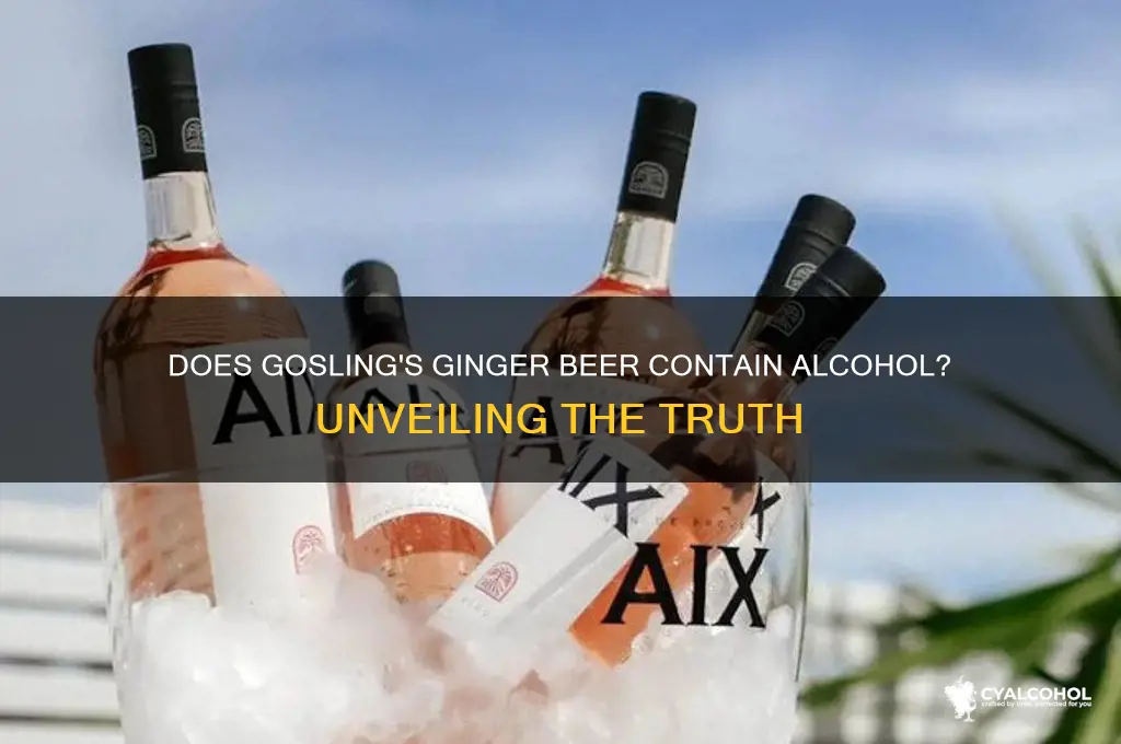 Does Gosling's Ginger Beer Contain Alcohol? Unveiling The Truth | CyAlcohol