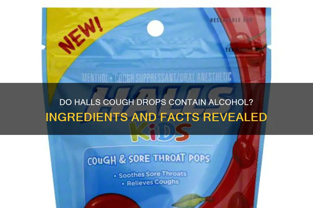 Do Halls Cough Drops Contain Alcohol? Ingredients And Facts Revealed ...