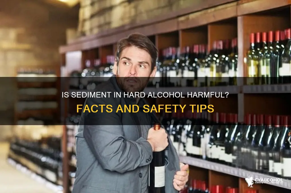 Is Sediment In Hard Alcohol Harmful? Facts And Safety Tips | CyAlcohol
