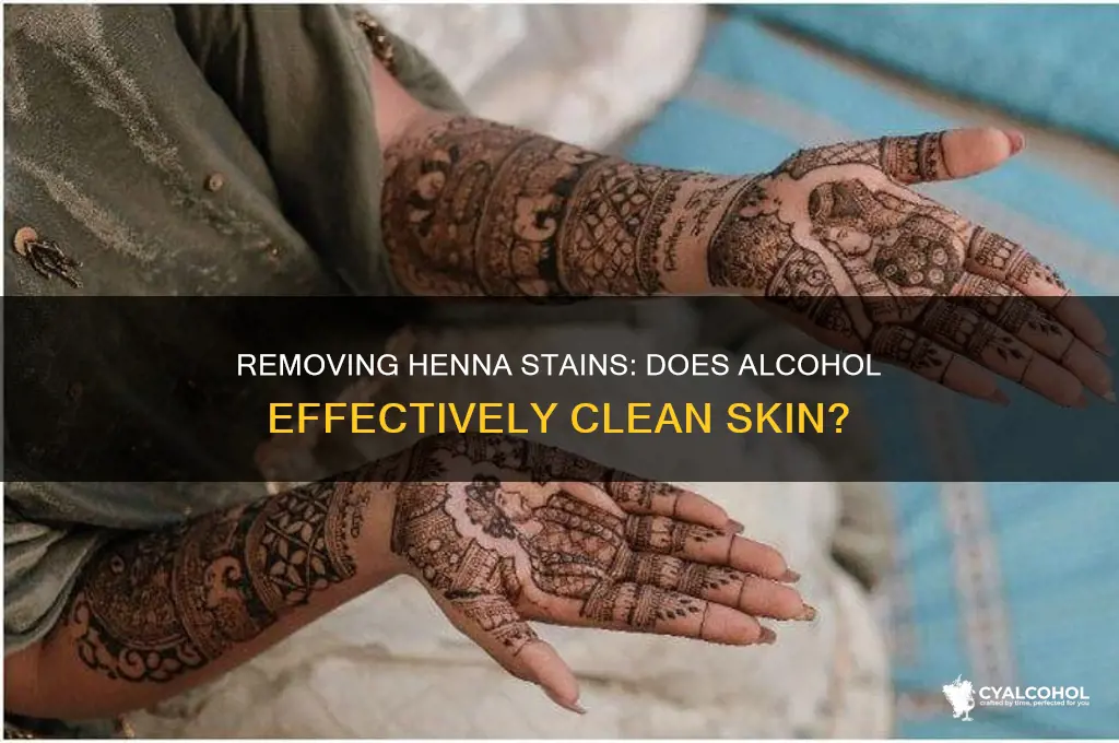 Removing Henna Stains: Does Alcohol Effectively Clean Skin? | CyAlcohol