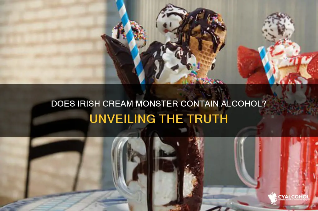 Does Irish Cream Monster Contain Alcohol? Unveiling The Truth | CyAlcohol