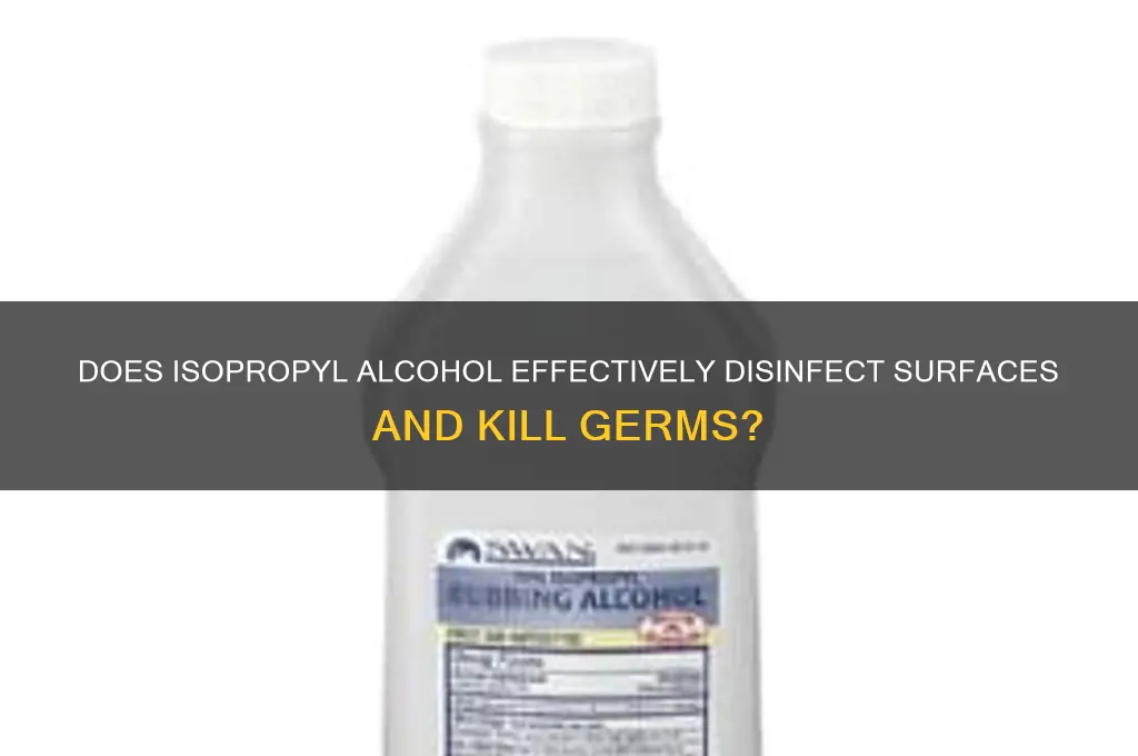 Does Isopropyl Alcohol Effectively Disinfect Surfaces And Kill Germs ...