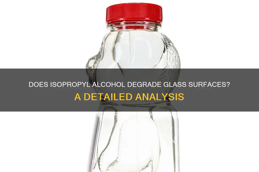 Does Isopropyl Alcohol Degrade Glass Surfaces? A Detailed Analysis ...