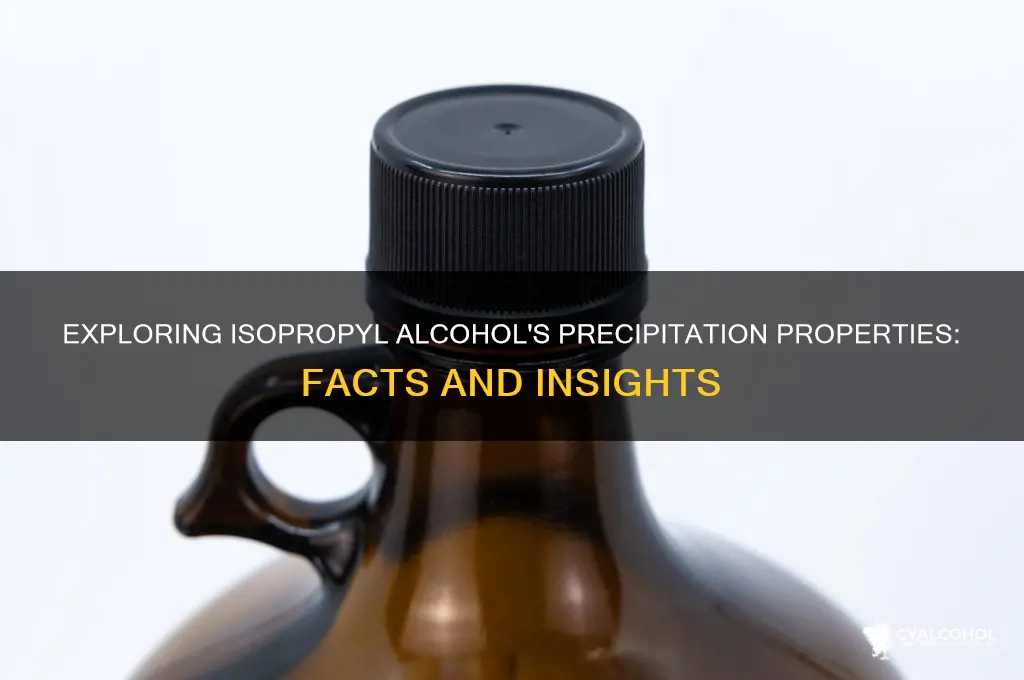 Exploring Isopropyl Alcohol's Precipitation Properties: Facts And ...