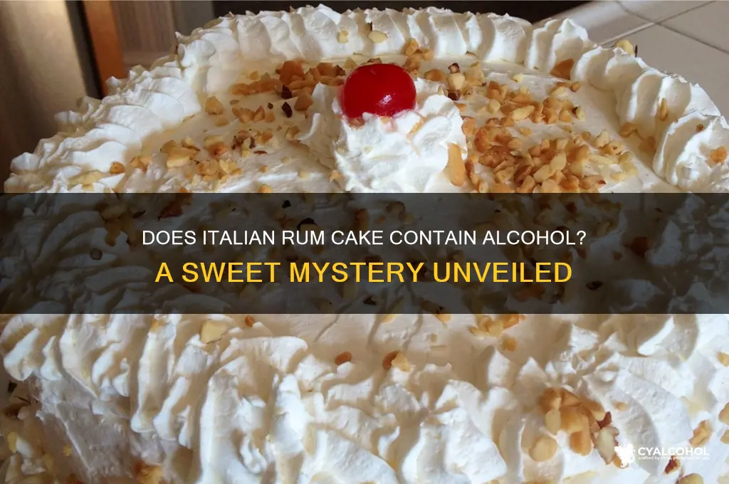 Does Italian Rum Cake Contain Alcohol? A Sweet Mystery Unveiled | CyAlcohol