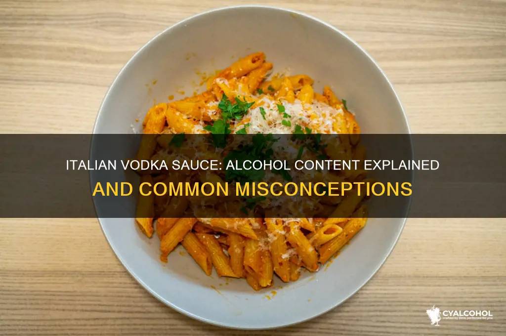 Italian Vodka Sauce: Alcohol Content Explained And Common ...