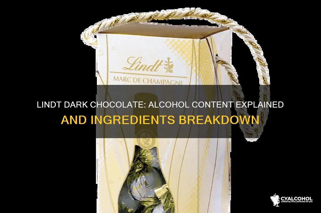 Lindt Dark Chocolate: Alcohol Content Explained And Ingredients ...
