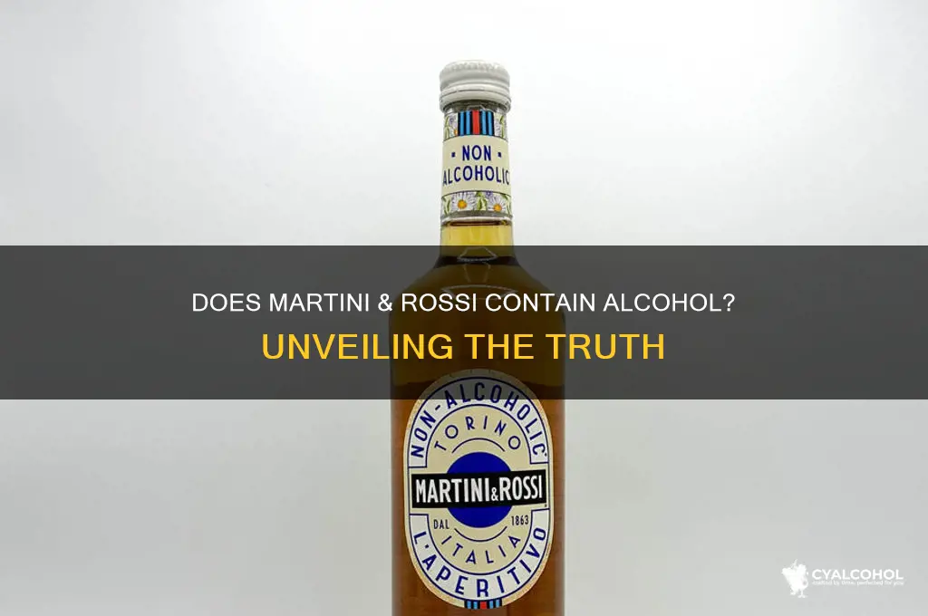 Does Martini & Rossi Contain Alcohol? Unveiling The Truth | CyAlcohol
