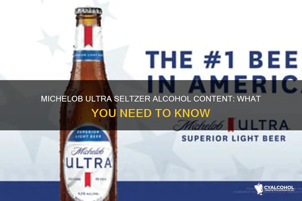 Michelob Ultra Seltzer Alcohol Content: What You Need To Know | CyAlcohol