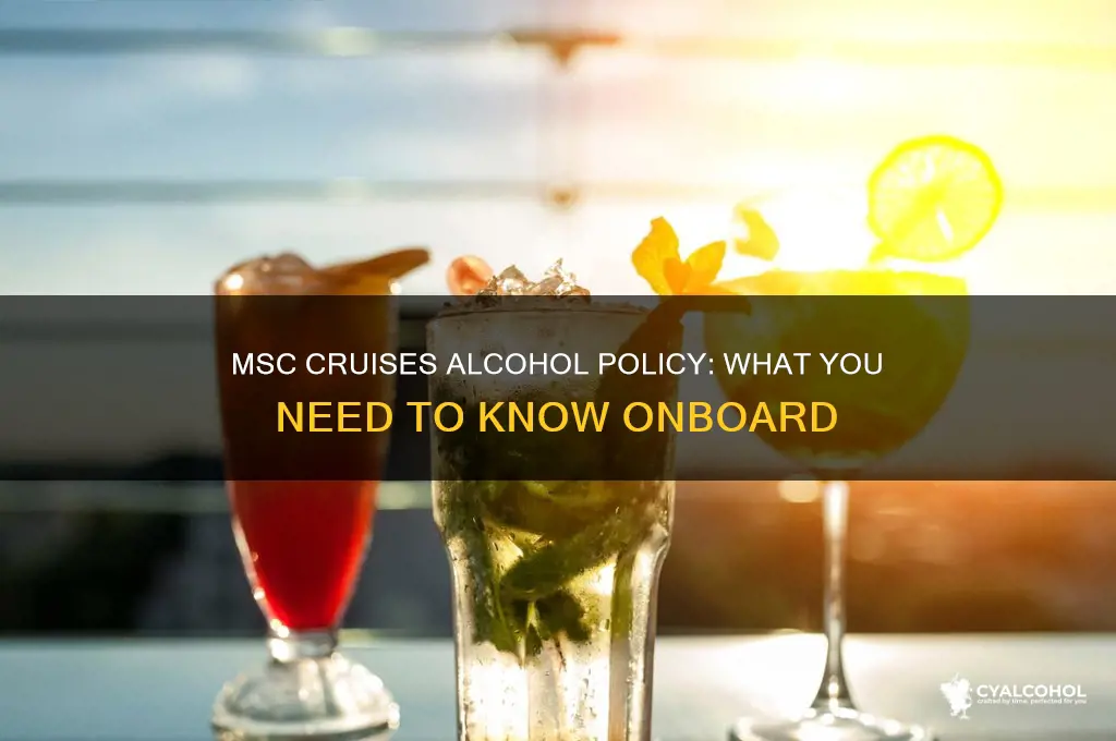 Msc Cruises Alcohol Policy: What You Need To Know Onboard | CyAlcohol