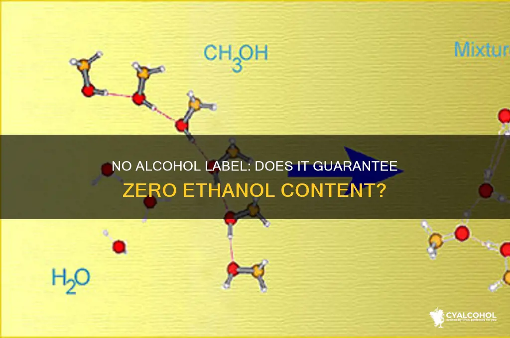 No Alcohol Label: Does It Guarantee Zero Ethanol Content? | CyAlcohol