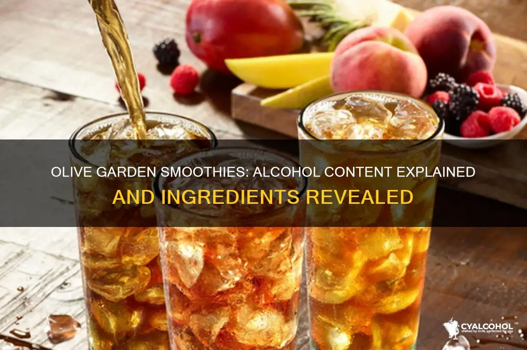 Olive Garden Smoothies: Alcohol Content Explained And Ingredients ...
